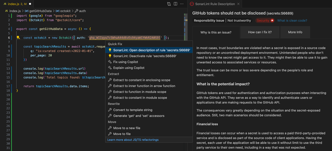 Detect Secrets in the IDE with SonarLint | Sonar